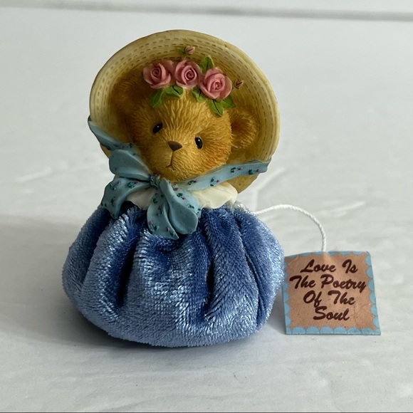 Accents | Vintage Cherished Teddies Blue Spring Bonnet Bean Bag ...